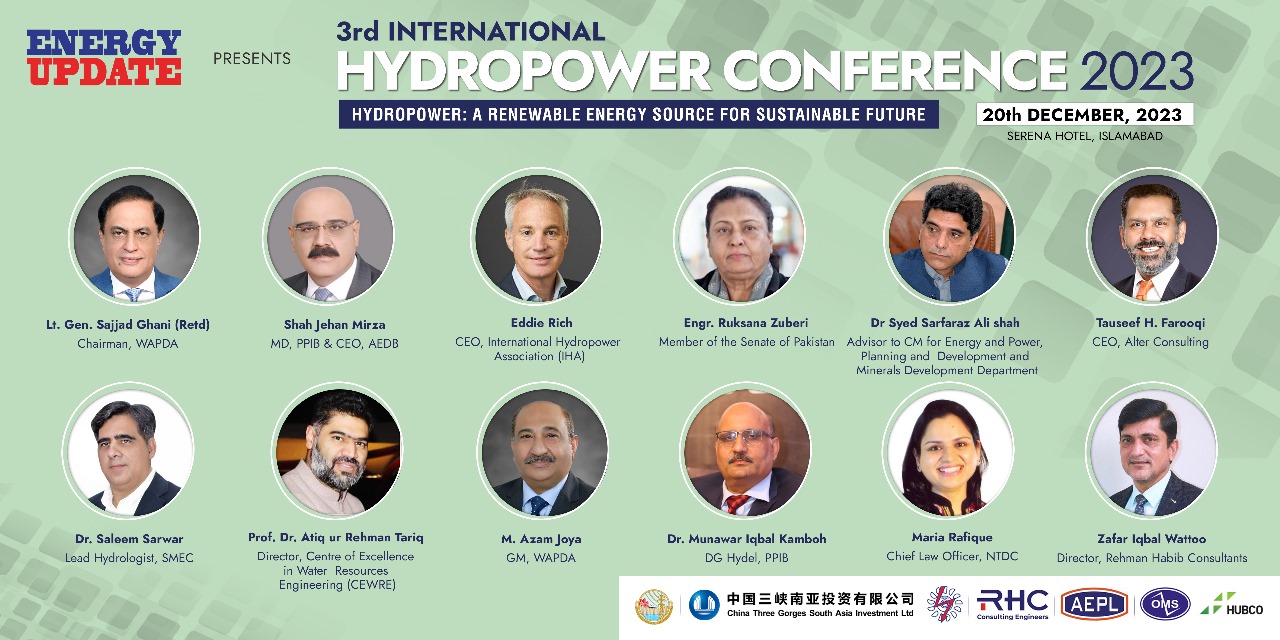 3rd International Conference will be held on Pakistan Hydropower on Dec ...